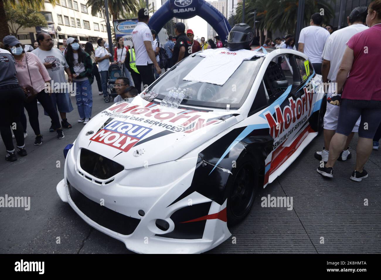 October 23, 2022, Mexico City, Mexico: Car fans attend at the Nascar ...