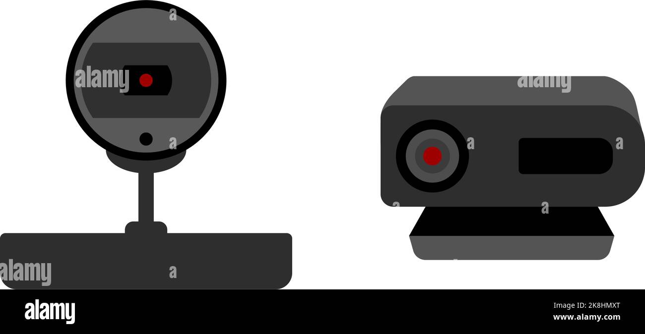 Illustration of a mounting type webcam Stock Vector Image & Art - Alamy