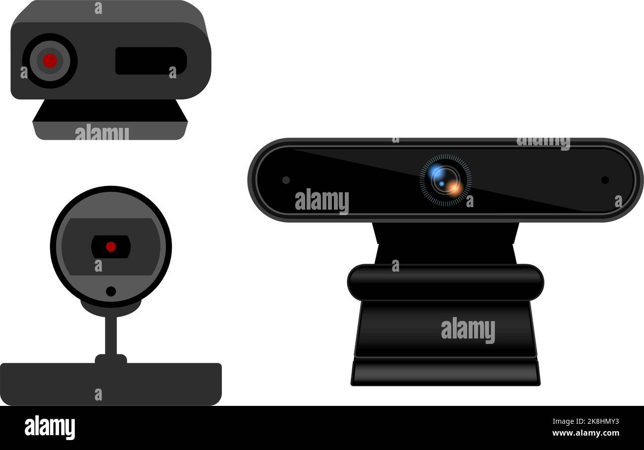 Illustration of a mounting type webcam Stock Vector Image & Art - Alamy