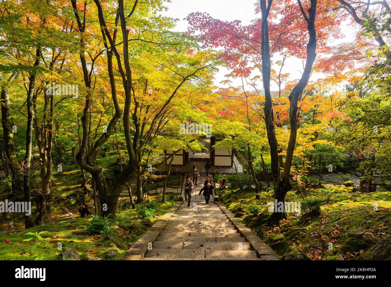 Superb view, fall color at Jojakko-ji Temple, Japan in the autumn ...