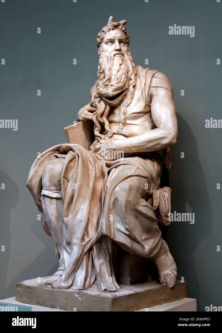 Moses by Michelangelo, replica, sculpture, in the Pushkin State Museum ...