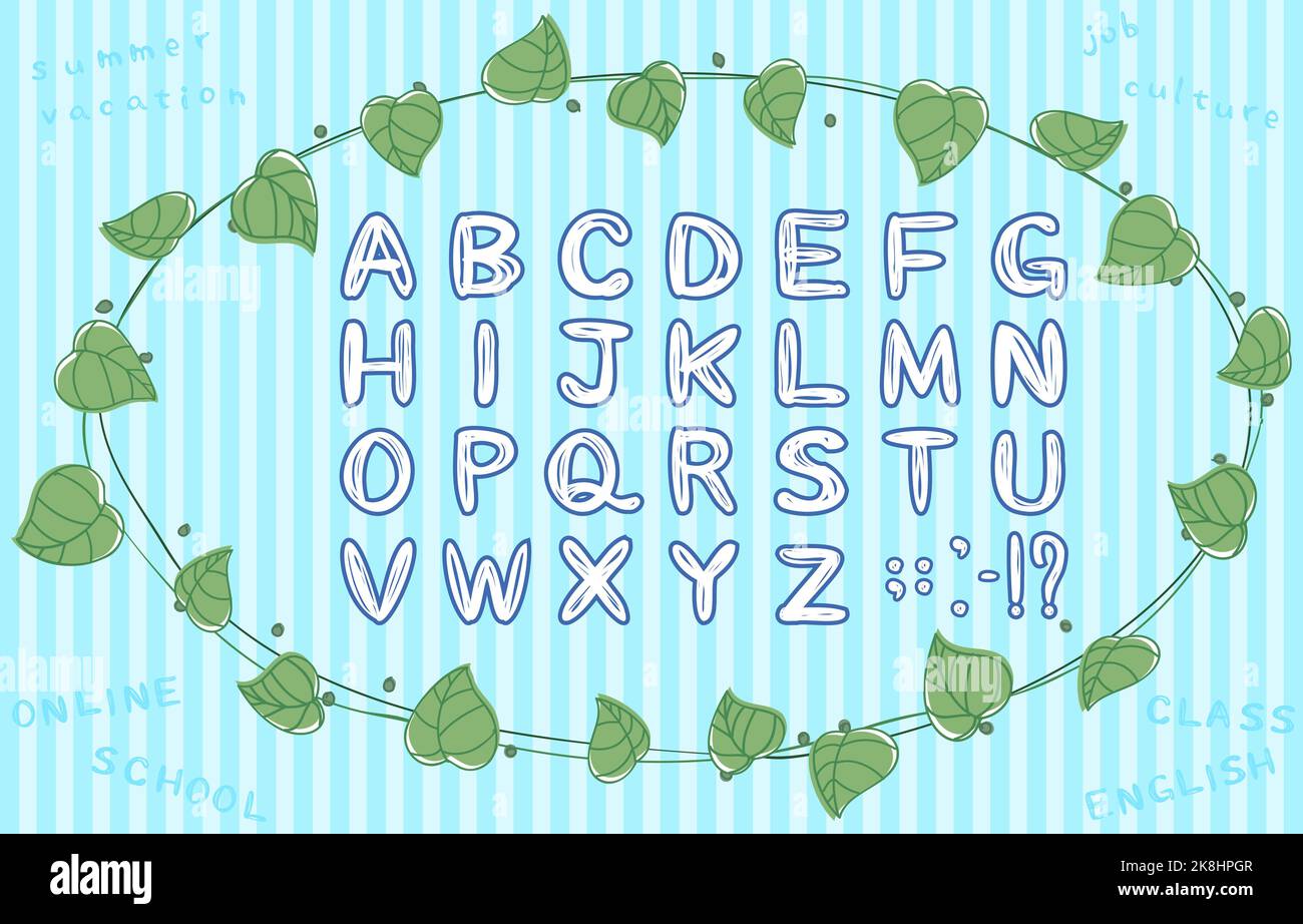 Vertical letters Stock Vector Images - Alamy