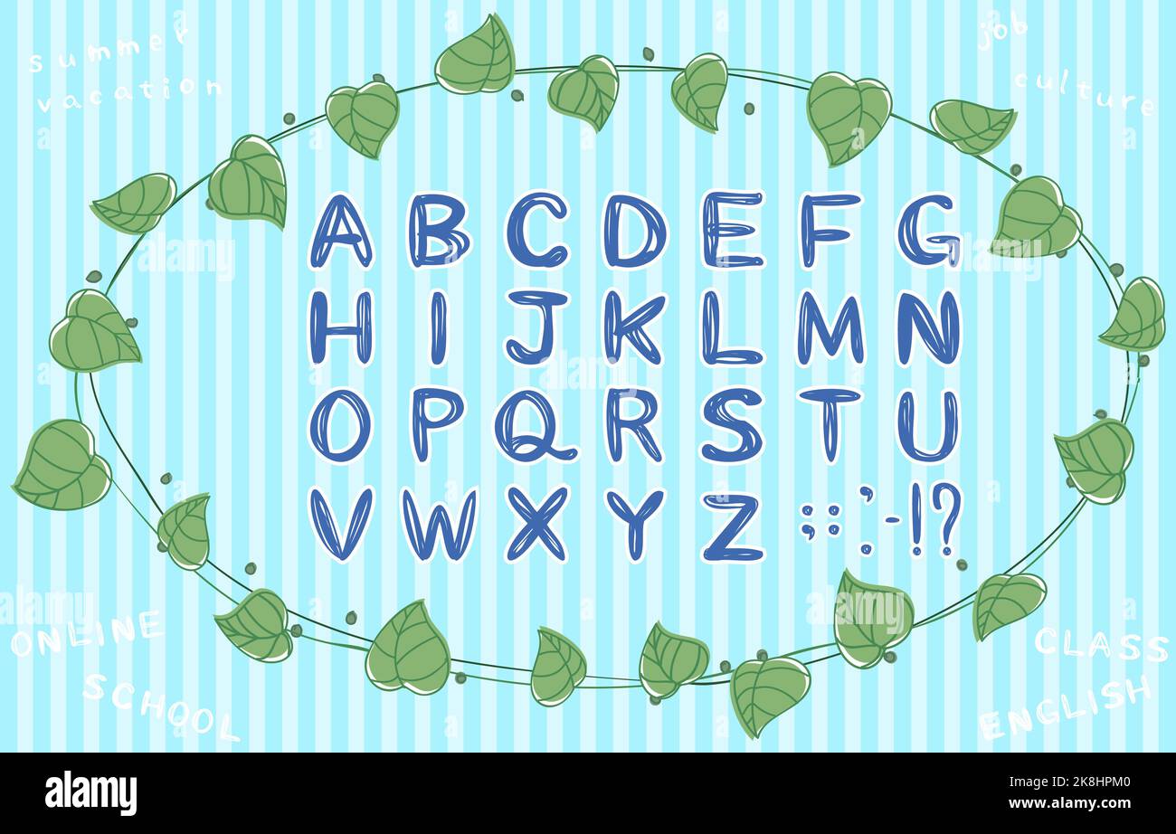 Set of handwritten alphabet letters Stock Vector Image & Art - Alamy