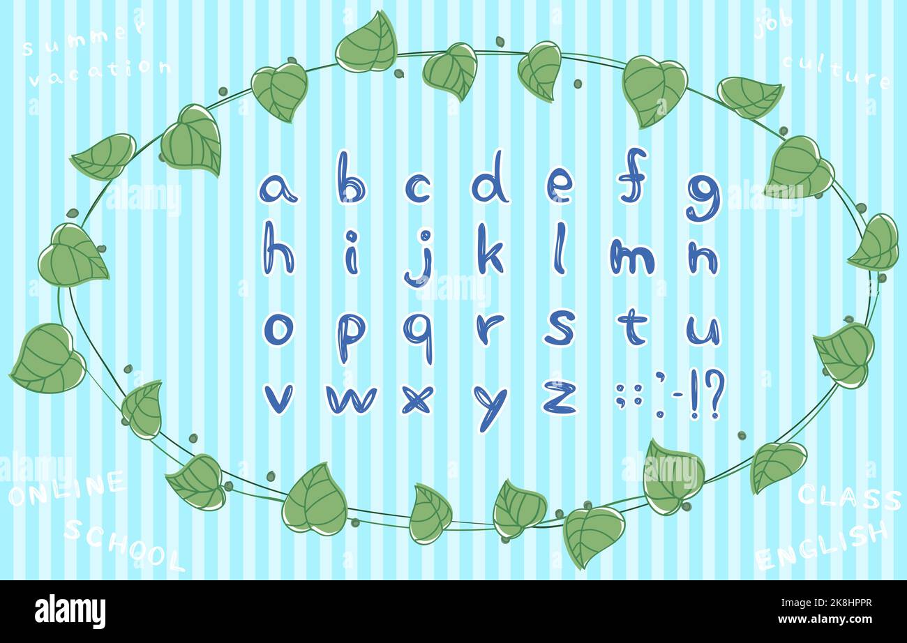 Set english lowercase letters Stock Vector Images - Alamy