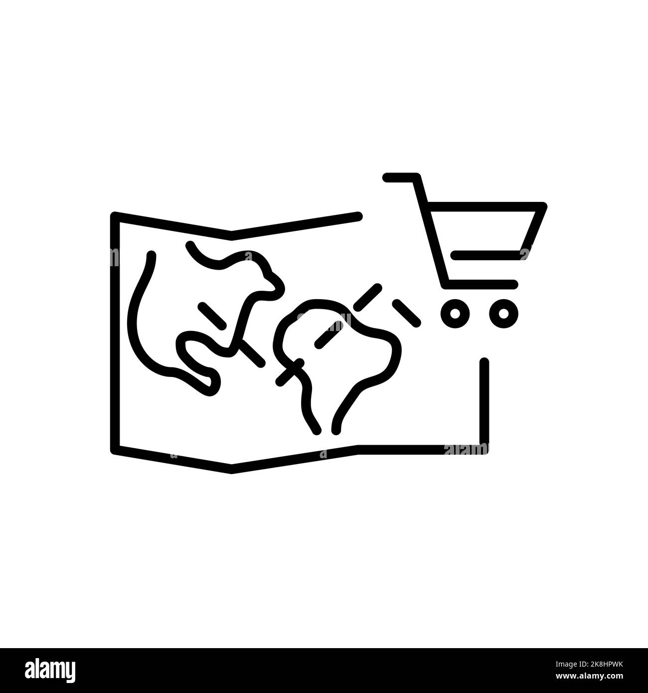 Worldwide shipment icon. Pixel perfect, editable stroke icon Stock Vector Image & Art - Alamy