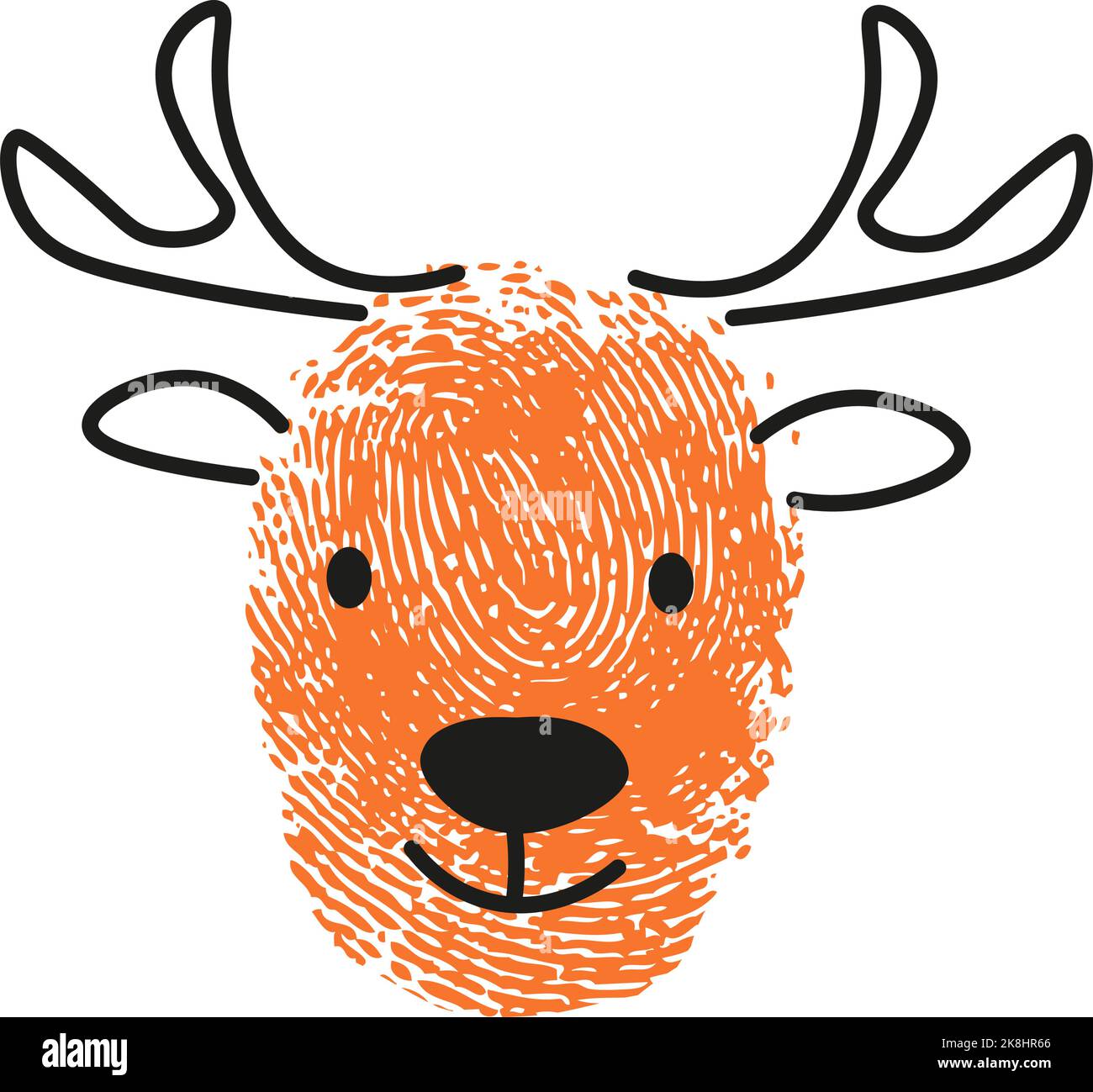 Deer thumbprint Stock Vector Images - Alamy