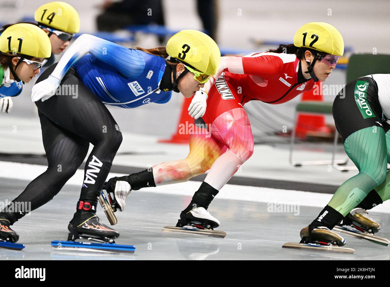 Nagano, Japan. Credit: MATSUO. 23rd Oct, 2022. (L-R) Shione Kaminaga ...