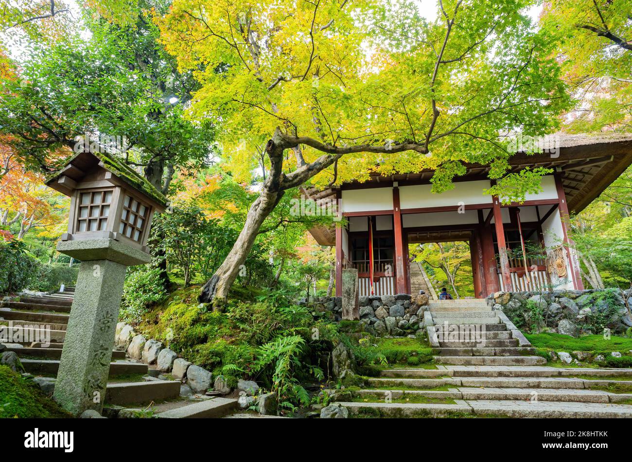 Superb view, fall color at Jojakko-ji Temple, Japan in the autumn ...