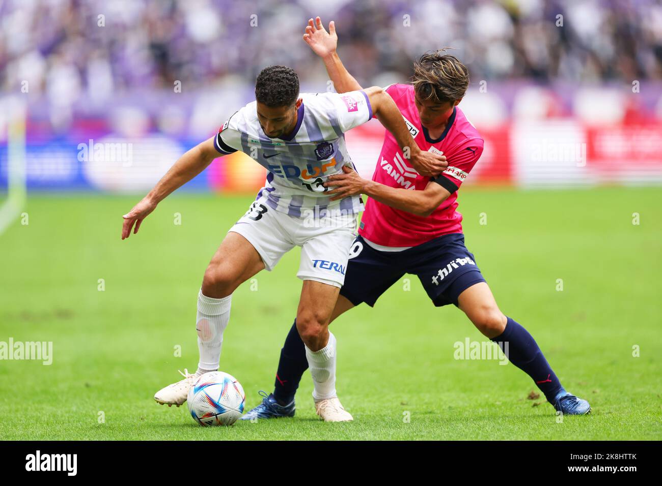Tokyo, Japan. 22nd Oct, 2022. (L to R) Hirotaka Tameda (Cerezo), Nassim ...