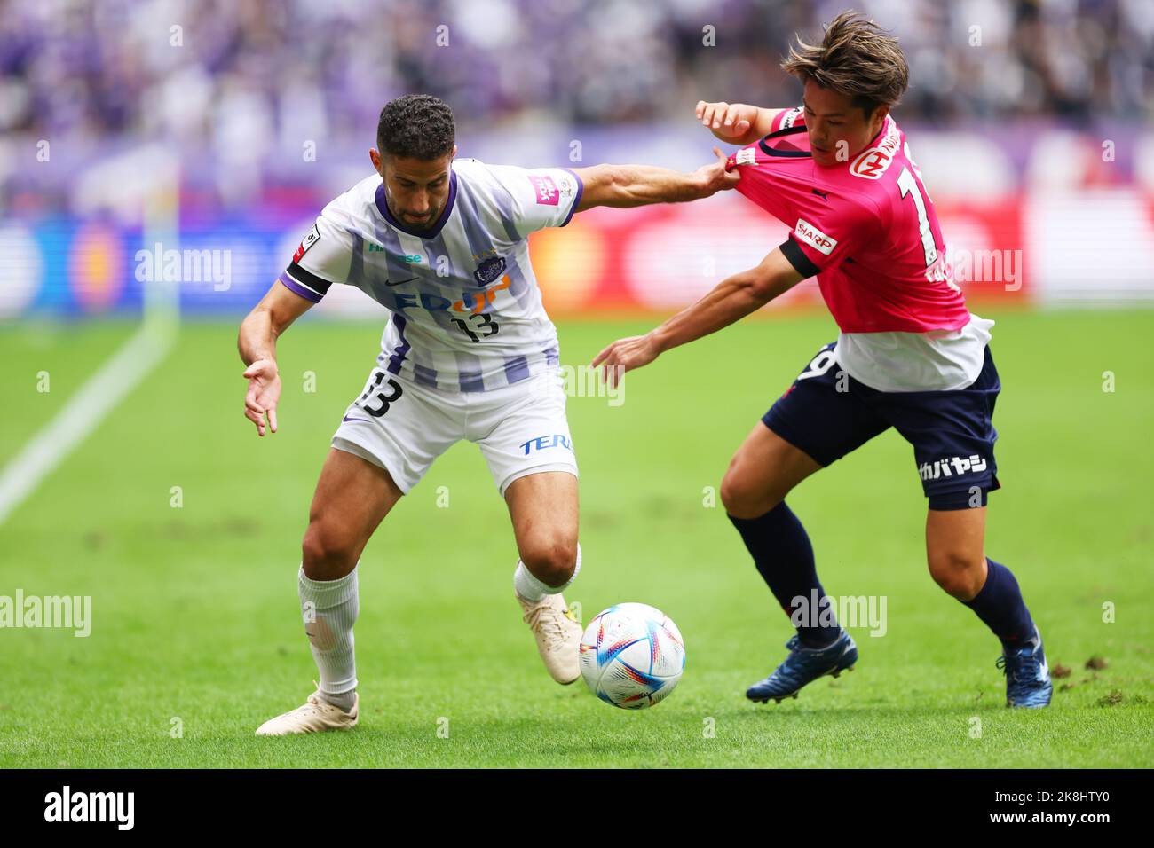 Tokyo, Japan. 22nd Oct, 2022. (L to R) Hirotaka Tameda (Cerezo), Nassim ...