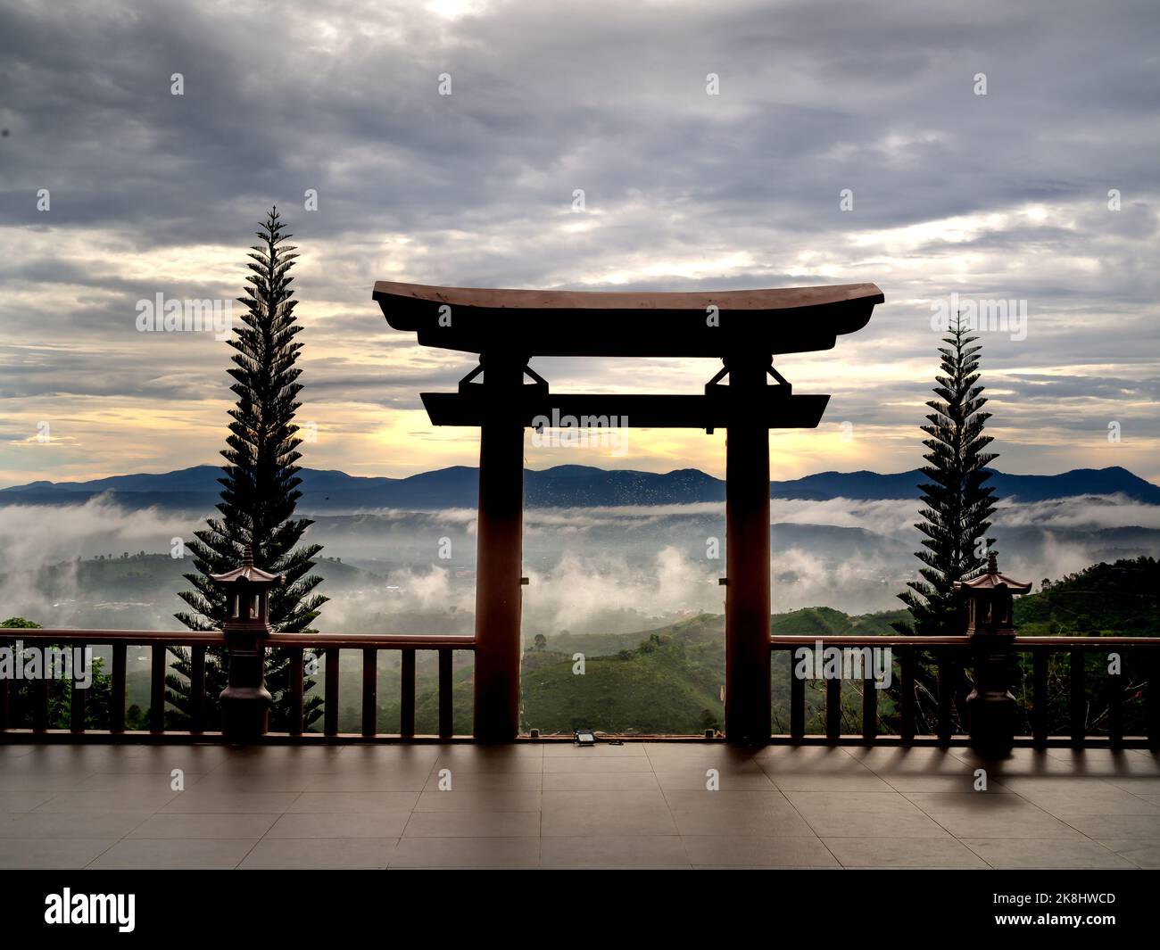 the gate of a temple Stock Photo - Alamy