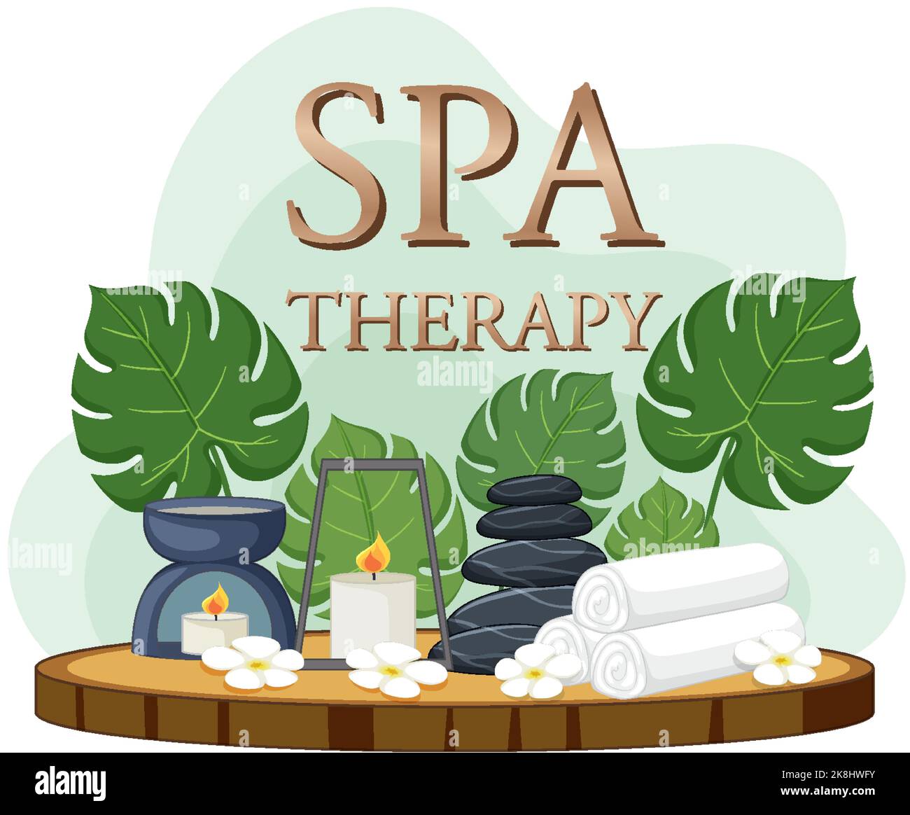 Luxury spa poster template design illustration Stock Vector Image & Art ...