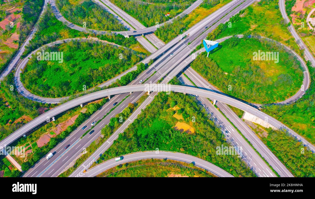 CHONGQING, CHINA - OCTOBER 21, 2022 - An aerial view of the Renhe ...