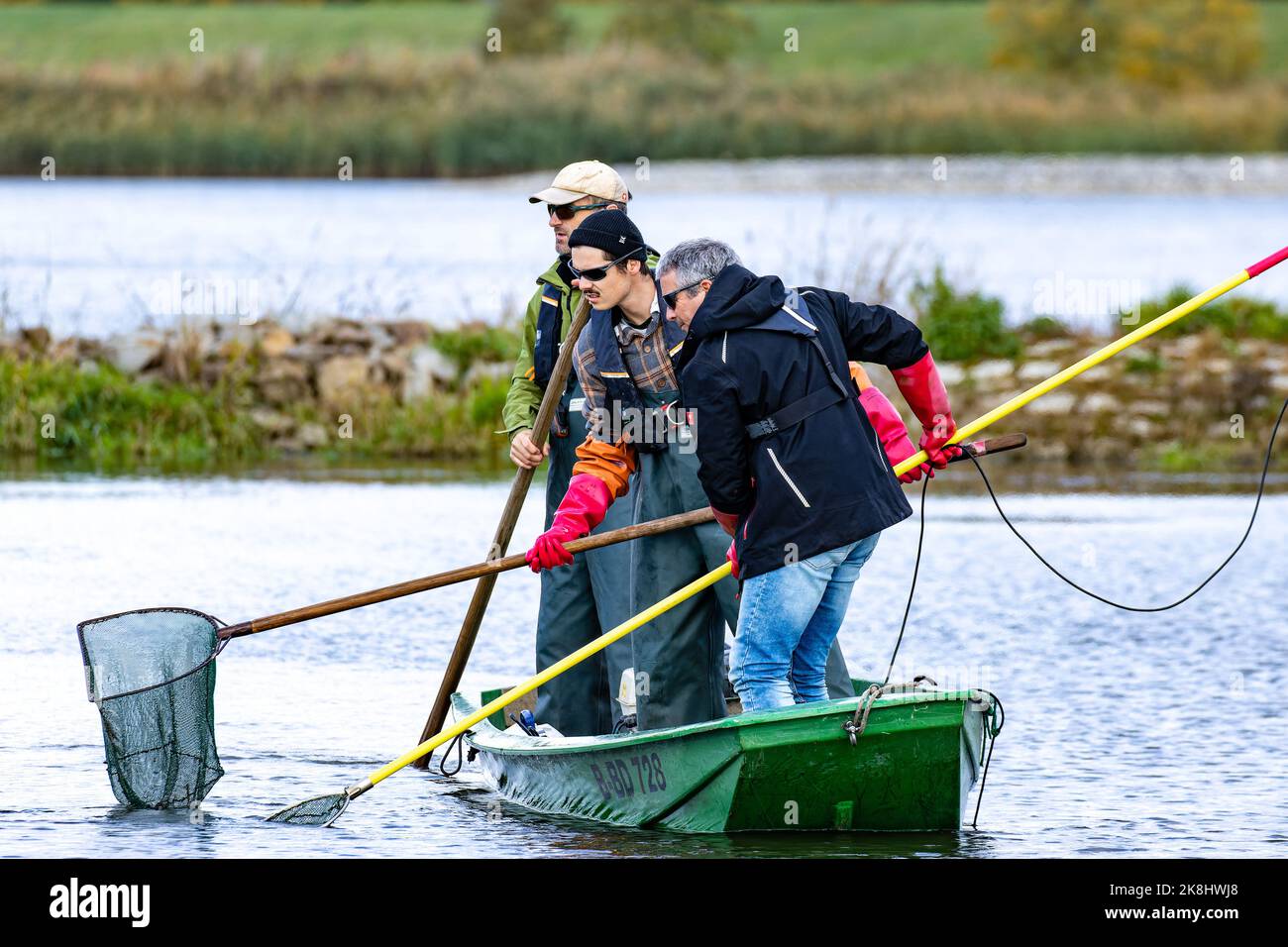 PRODUCTION - 19 October 2022, Brandenburg, Reitwein: Fisheries ...