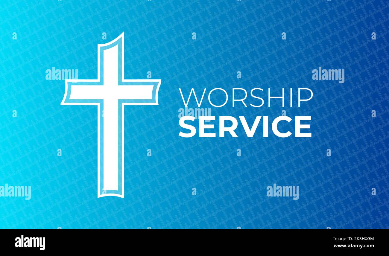 Blue Worship Service Background Illustration Stock Vector Image & Art ...