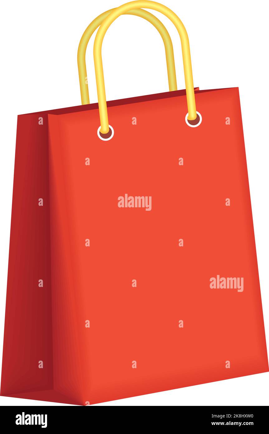 red shopping bag market icon Stock Vector Image & Art - Alamy