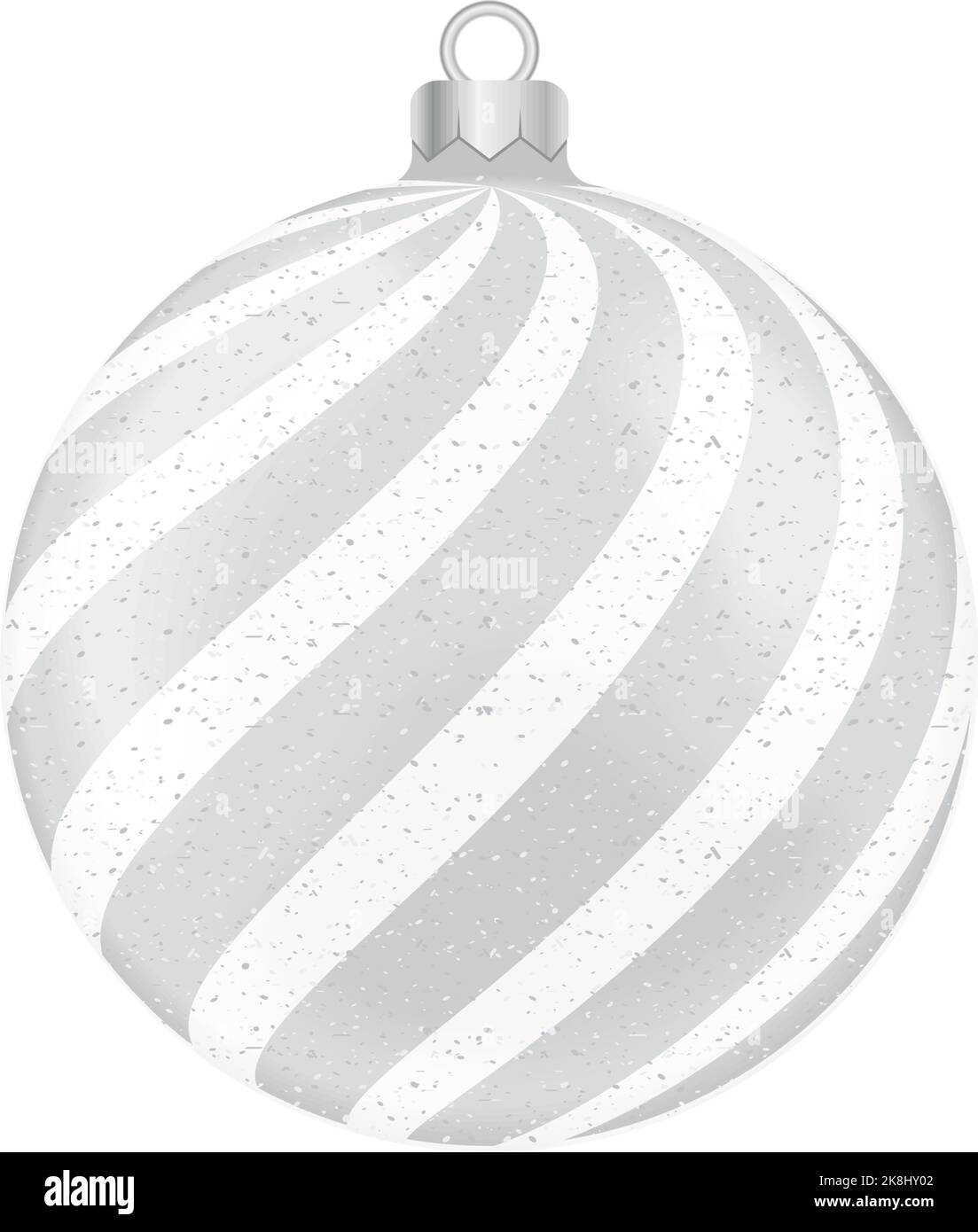 silver christmas ball decorative icon Stock Vector Image & Art - Alamy