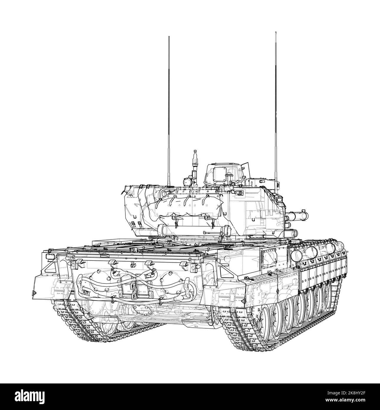 Tank. Vector rendering of 3d Stock Vector Image & Art - Alamy