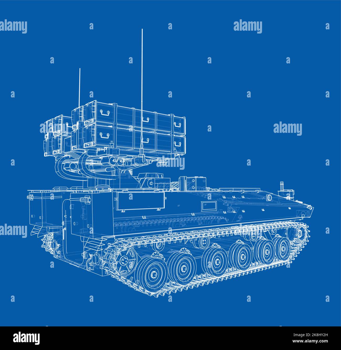 Military track missle system. Vector Stock Vector Image & Art - Alamy
