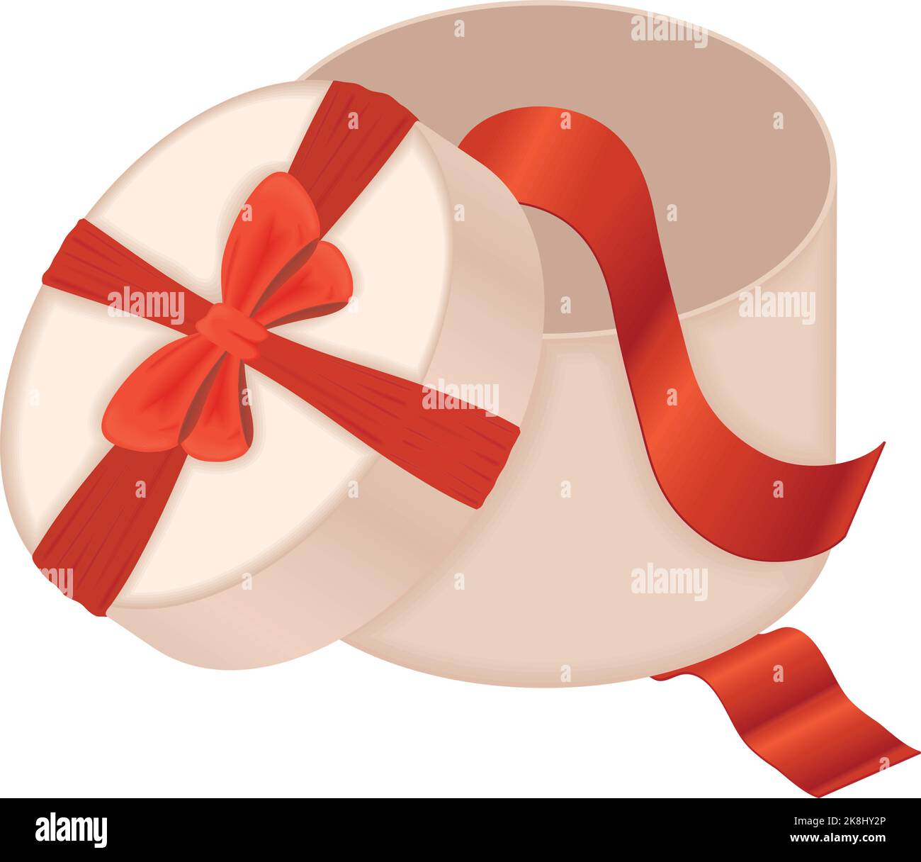 circular white gift present icon Stock Vector Image & Art - Alamy