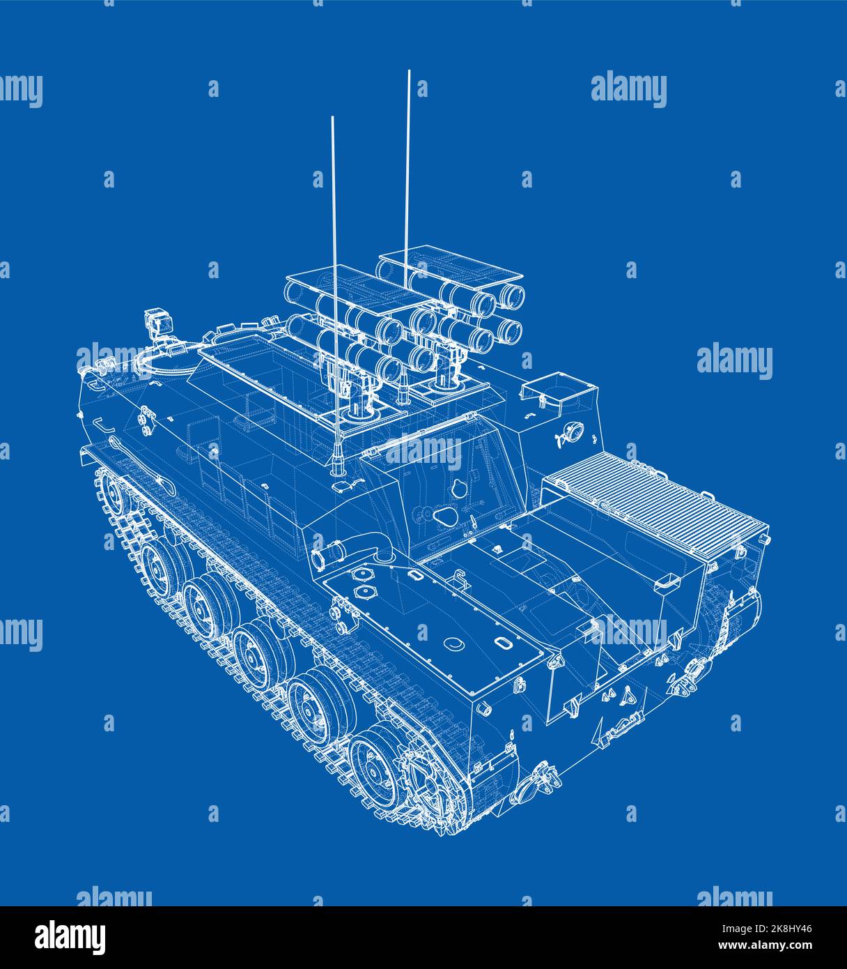 Anti-tank armored car. Vector Stock Vector Image & Art - Alamy