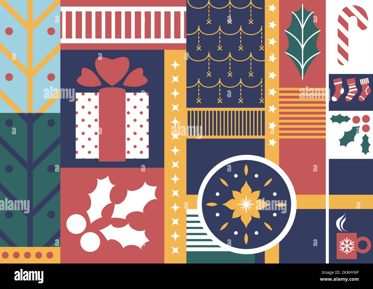 Christmas and winter holiday celebration vector Stock Vector Image ...