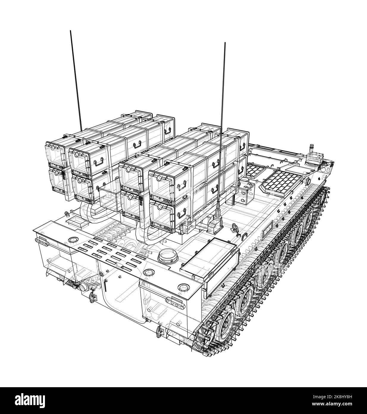 Military track missle system. Vector Stock Vector Image & Art - Alamy