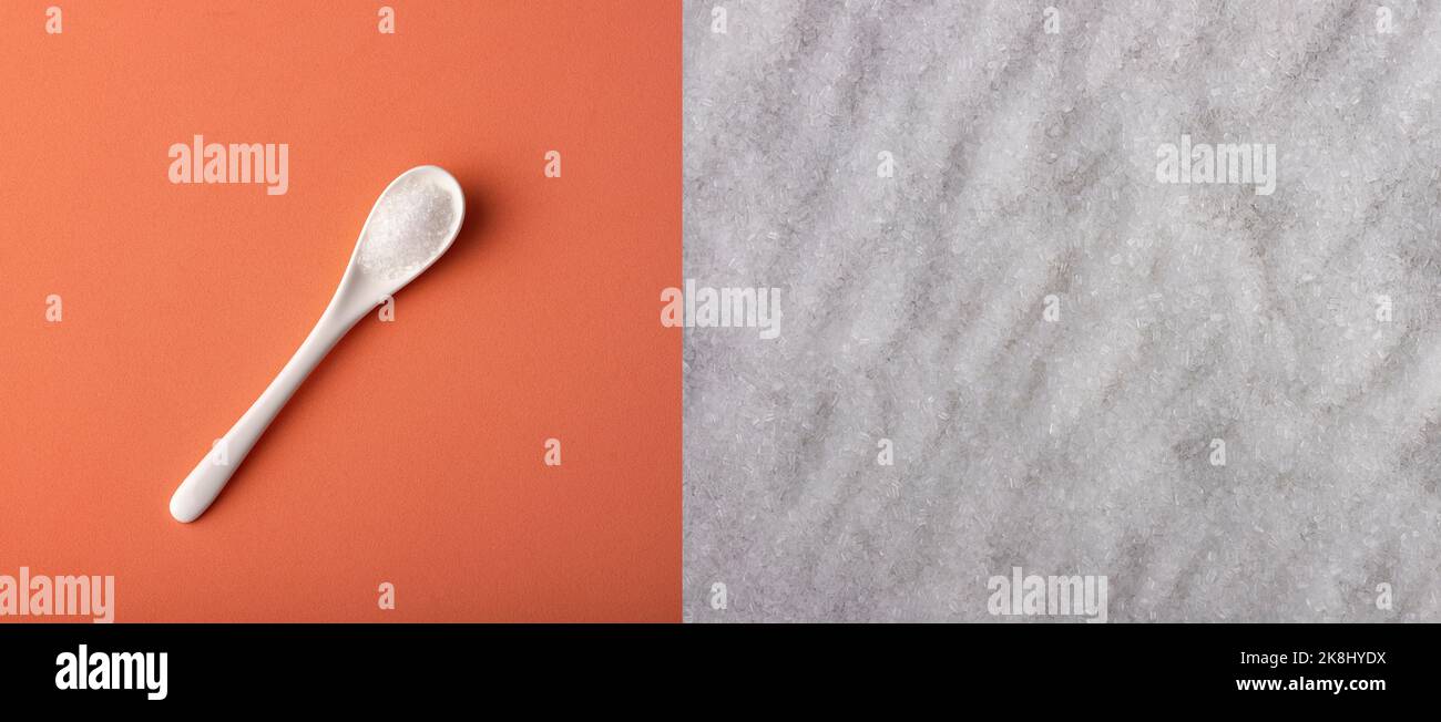 Magnesium chloride in ceramic spoon - chemical component Stock Photo ...