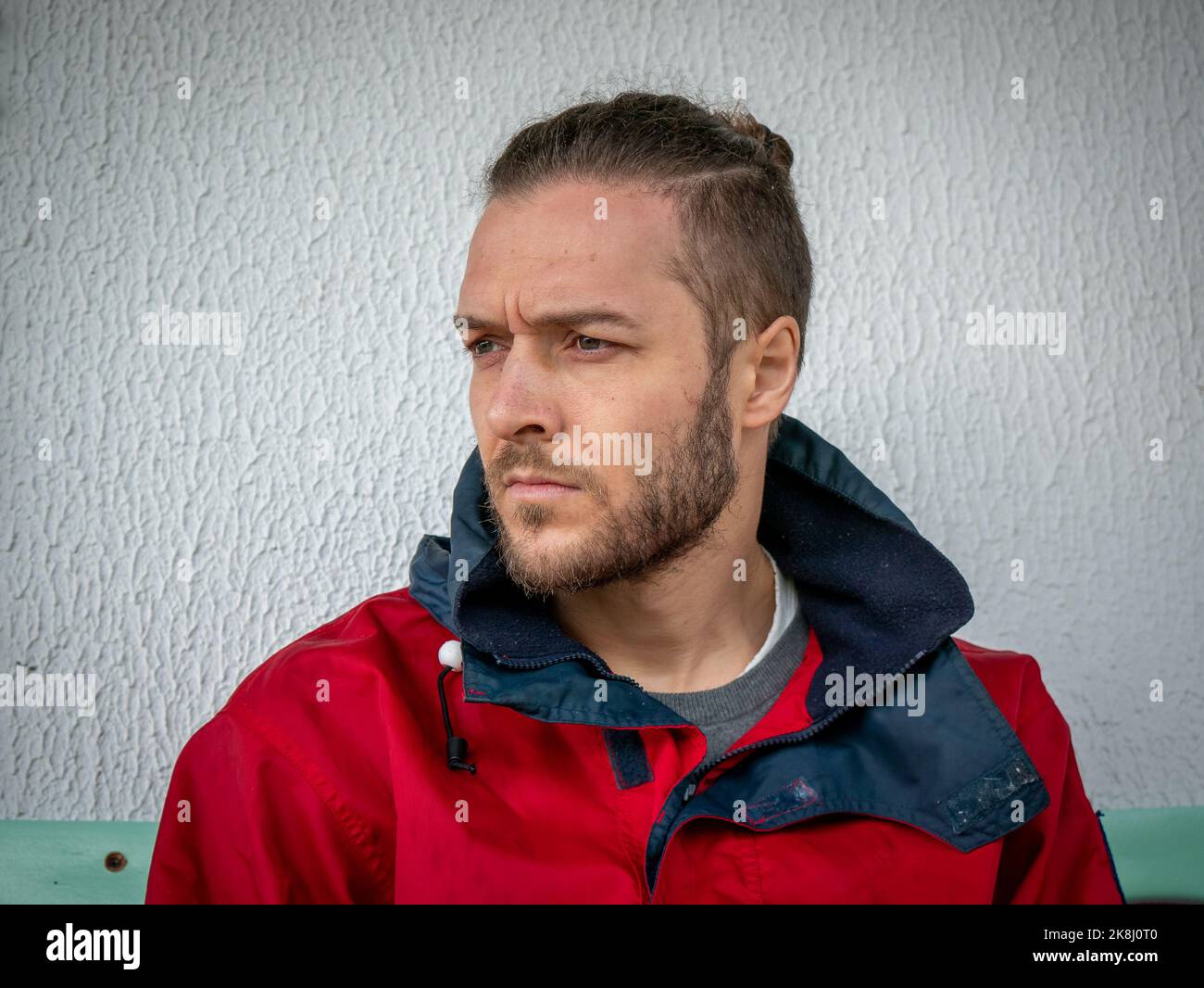 Man bun hair hi-res stock photography and images - Alamy