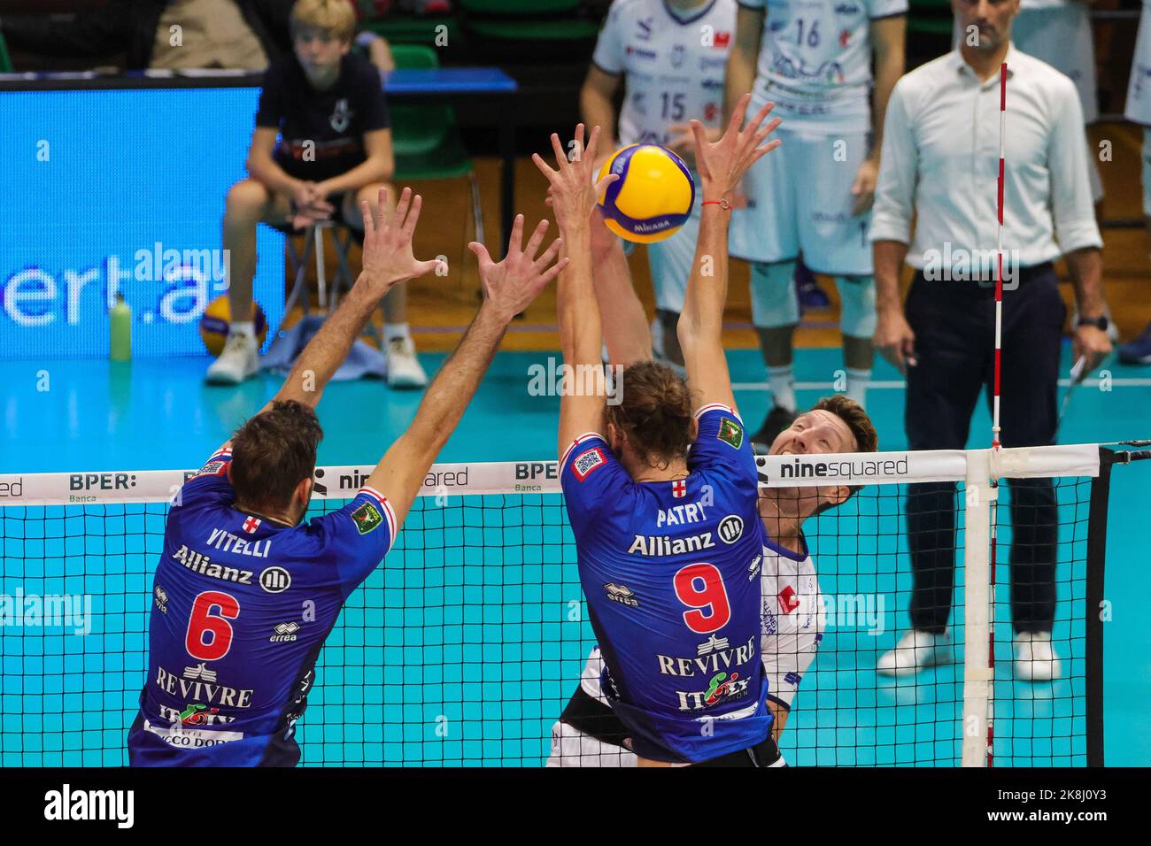 PalaPanini, Modena, Italy, October 23, 2022, Jean Patry and Marco ...