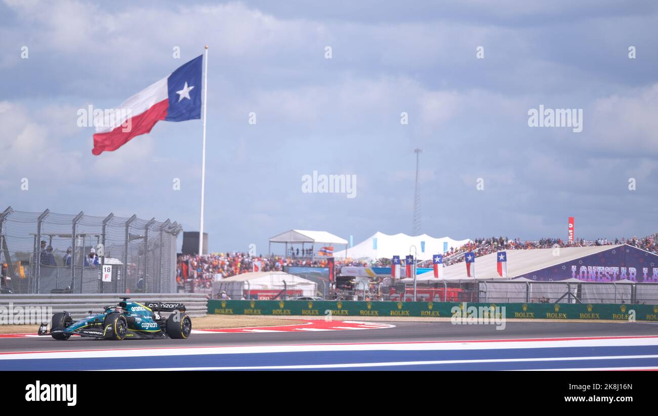 Austin, TX, USA. 23rd Oct, 2022. Oct 23, 2022: Lance Stroll (18) during ...