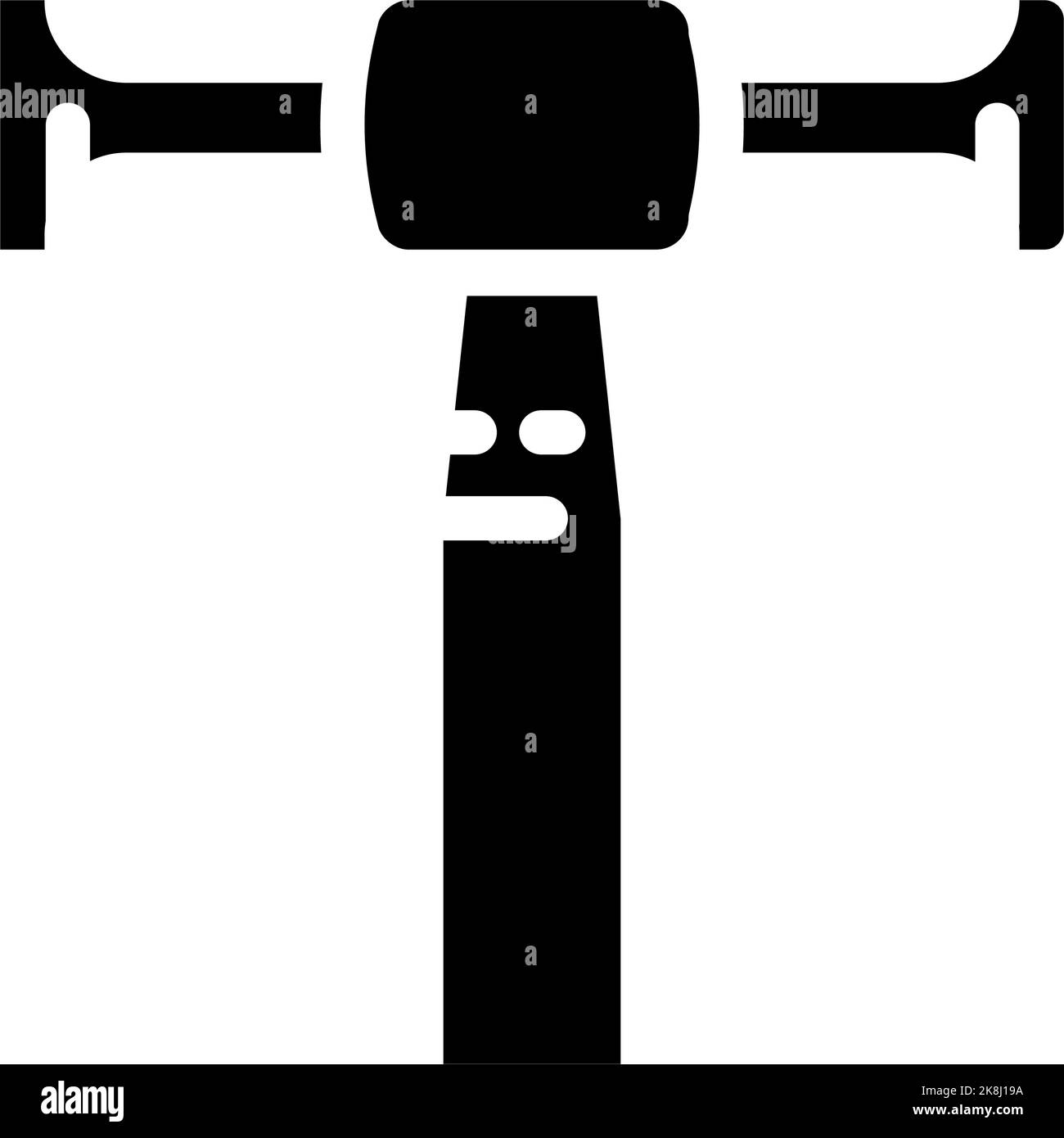 planishing hammer glyph icon vector illustration Stock Vector Image ...