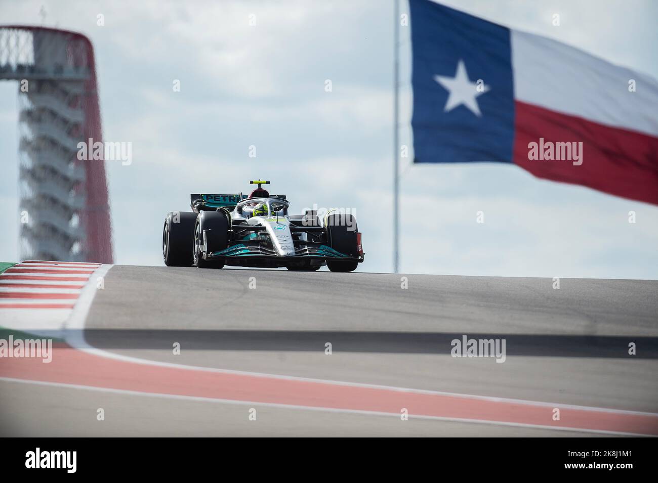 Austin, Texas, USA. October 23, 2022: Lewis Hamilton #44 with Mercedes ...