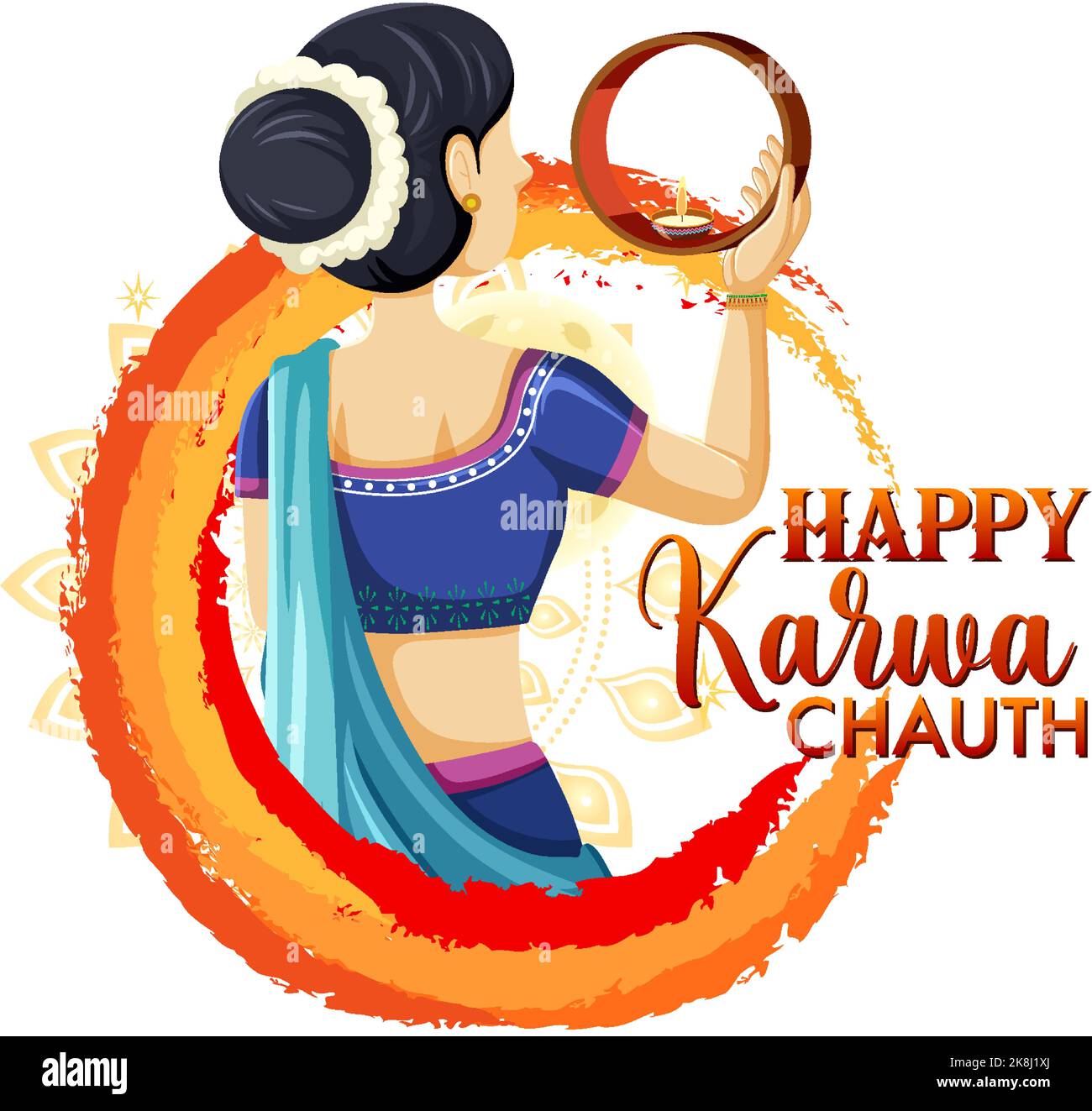 Karvachauth Stock Vector Images - Alamy