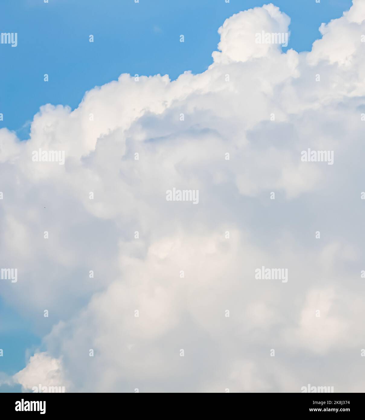 Background of blue sky with white clouds. Natural backdrop Stock Photo ...