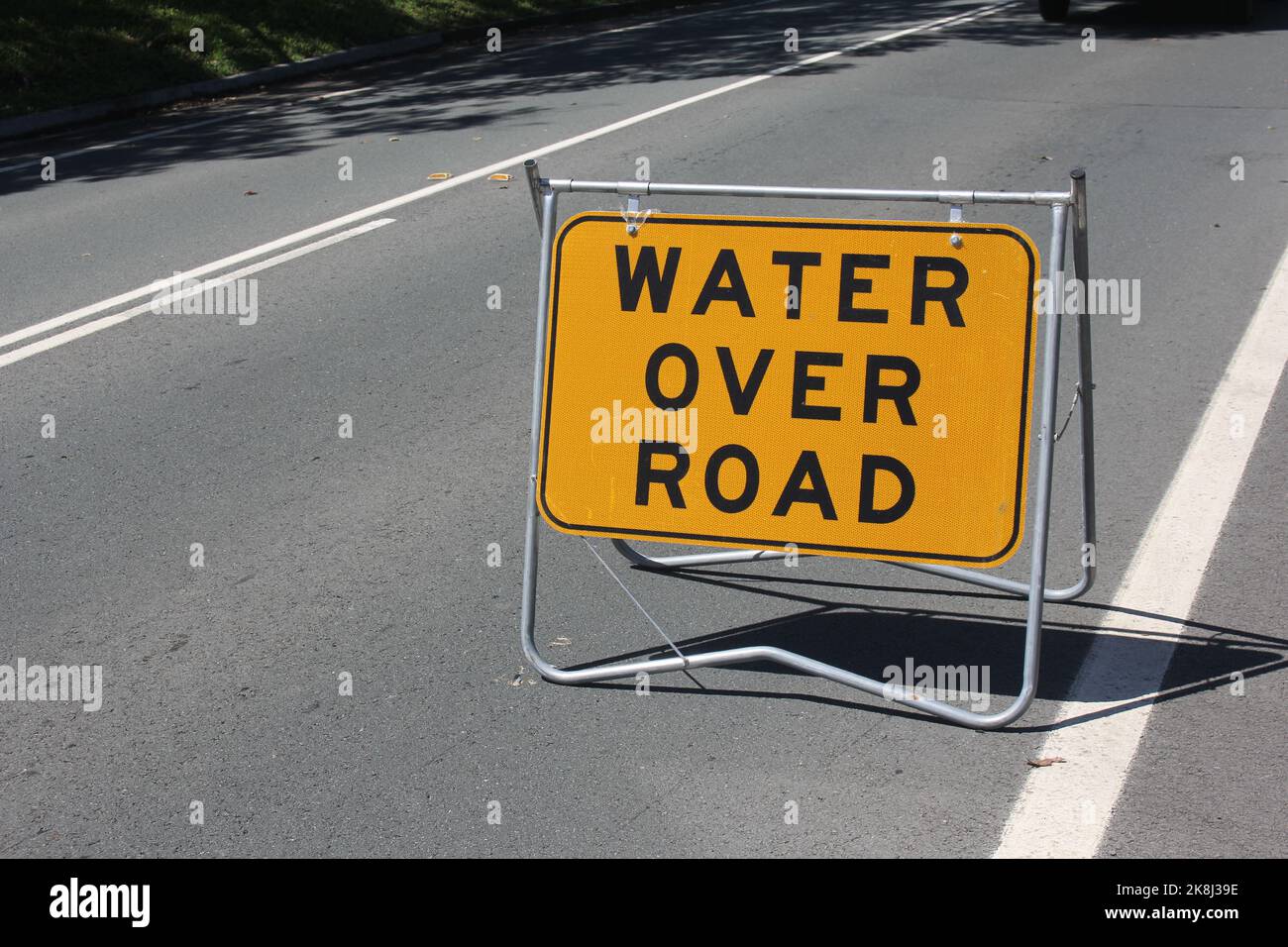 Road Closure Signs on Mt Crosby Road due to flooding in Brisbane ...