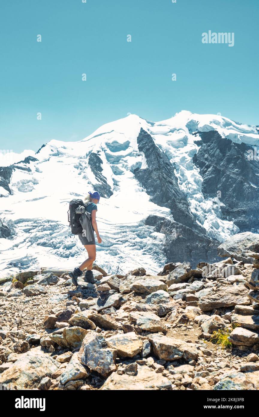 Woman during high altitude hi-res stock photography and images - Alamy