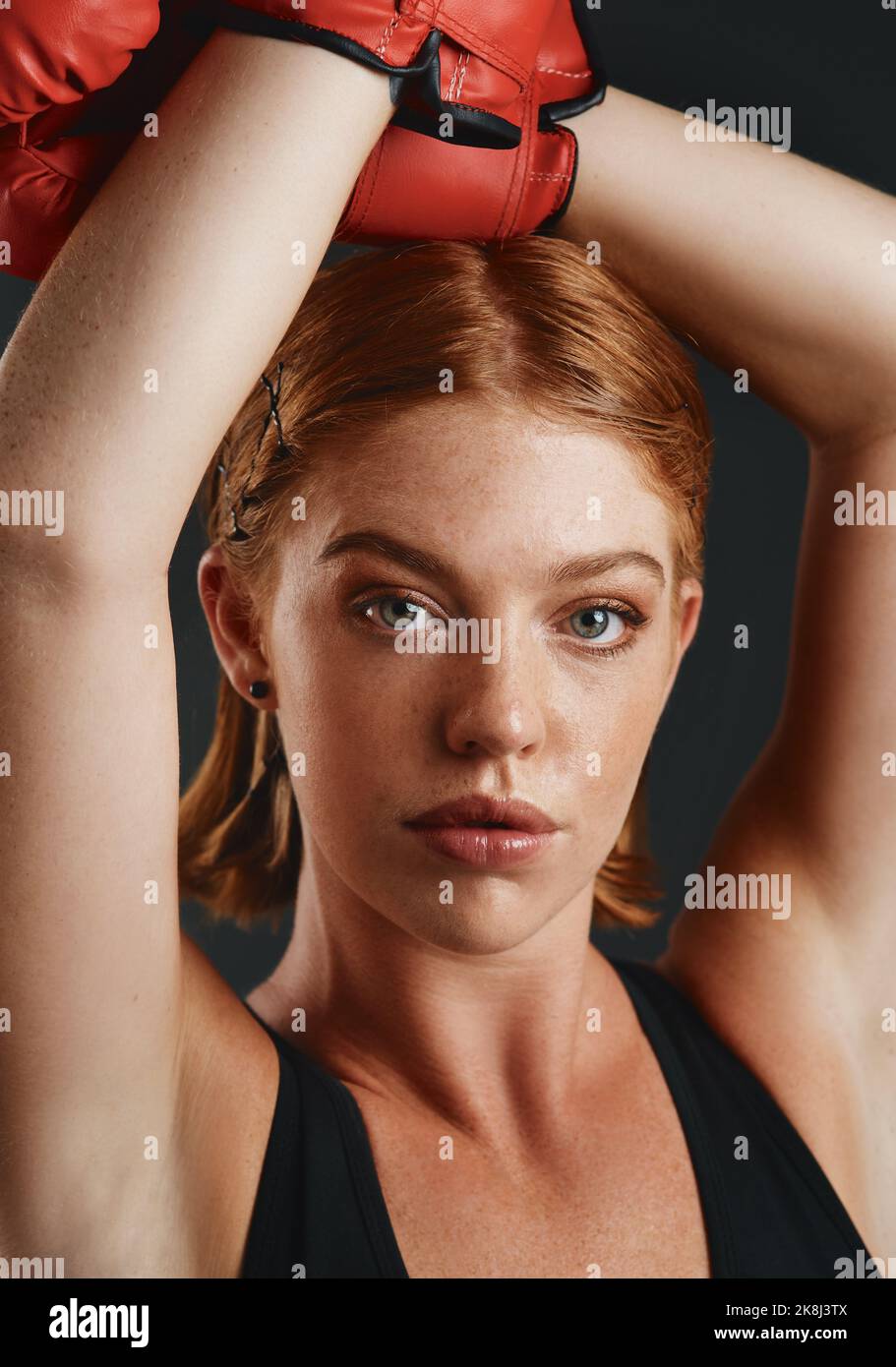 I know what Im fighting for. Studio portrait of a sporty young woman ...