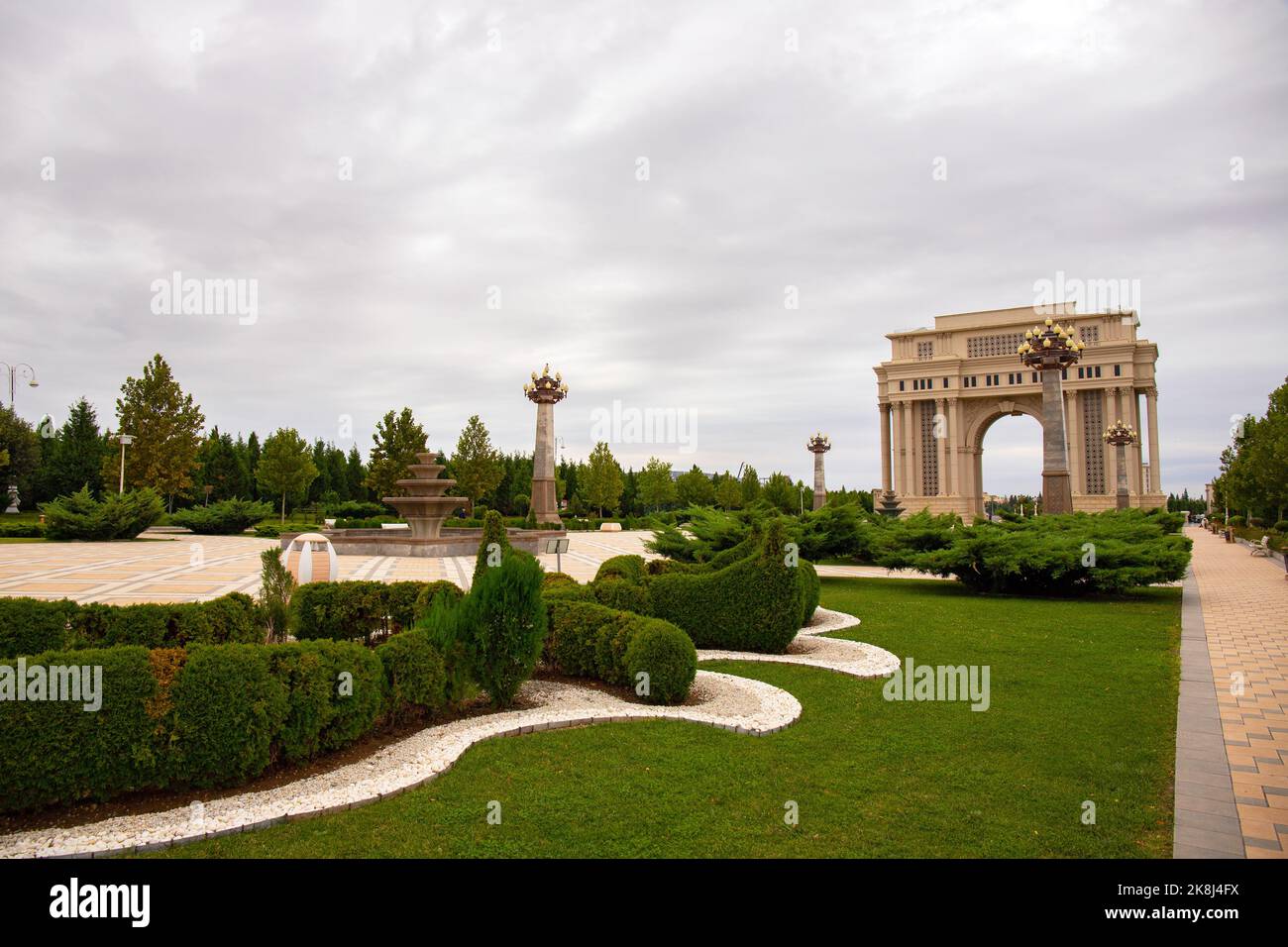 Town. Ganja. Azerbaijan. 07.26.2021 year. The largest park in the ...