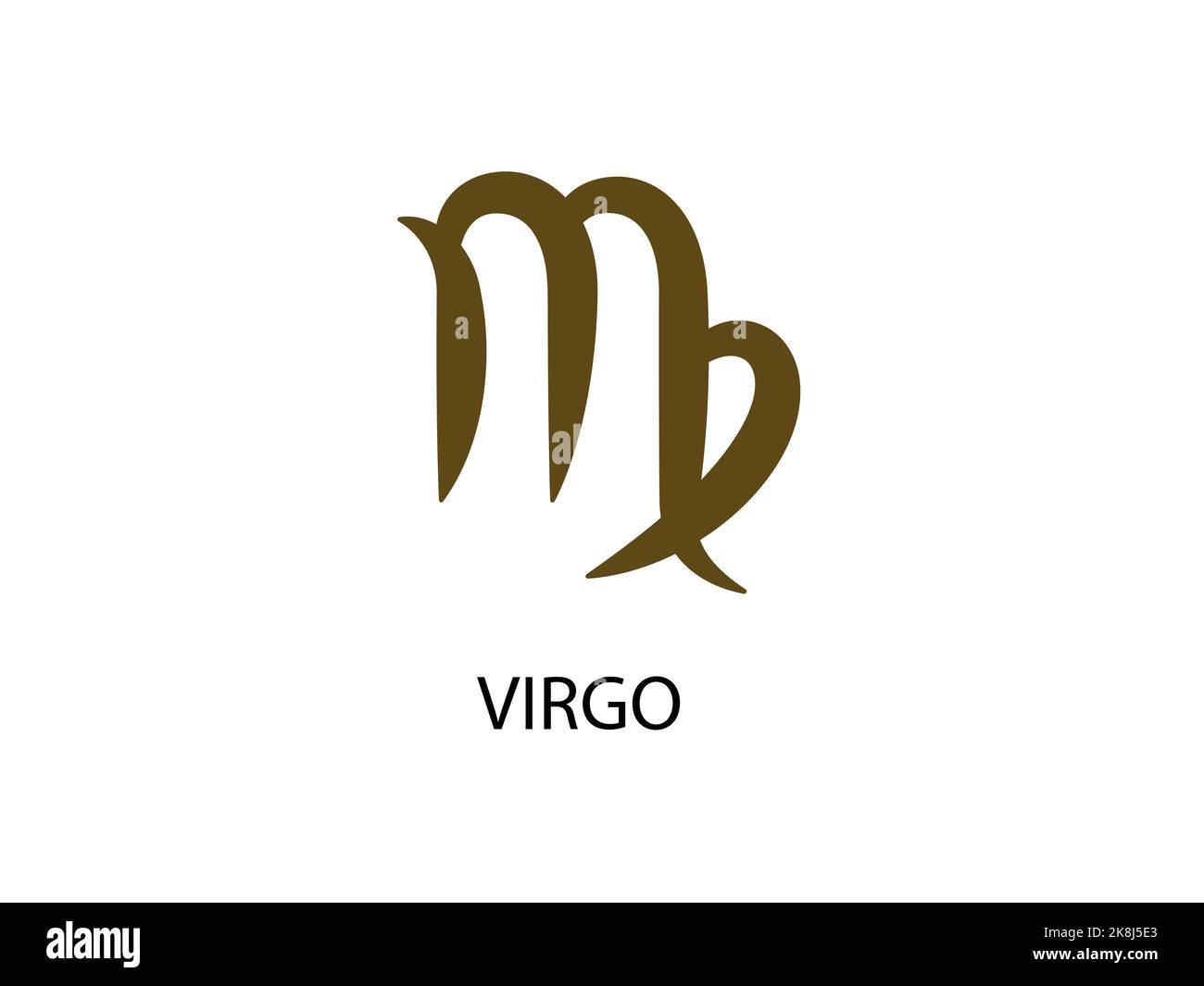 Virgo Symbol Of The Horoscope Zodiac Sign Vector Illustration Of Astrological Signs For