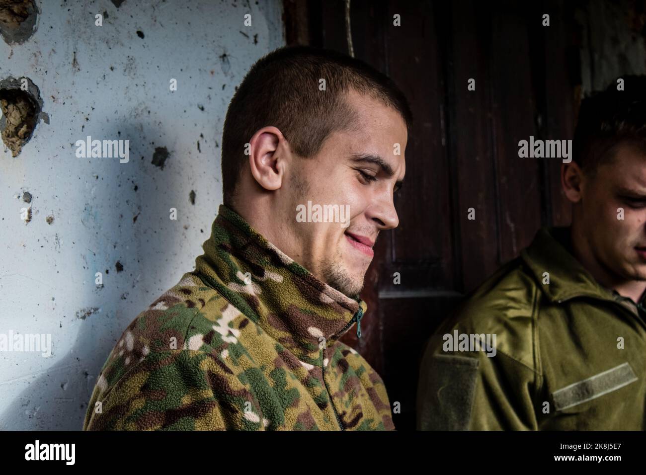 Soldiers have a resting time and enjoy before the attack, Ukrainian ...