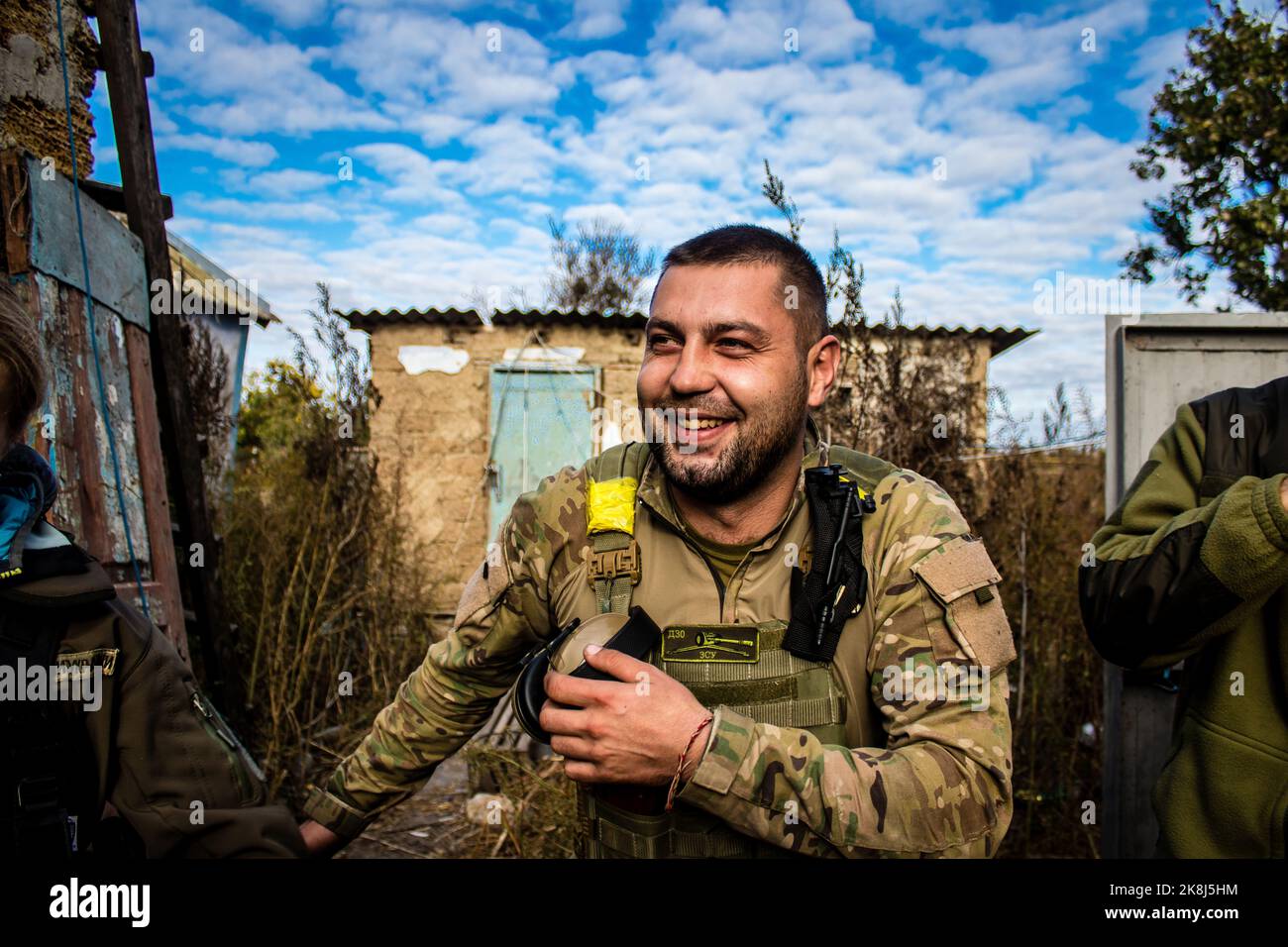Soldiers have a resting time and enjoy before the attack, Ukrainian ...