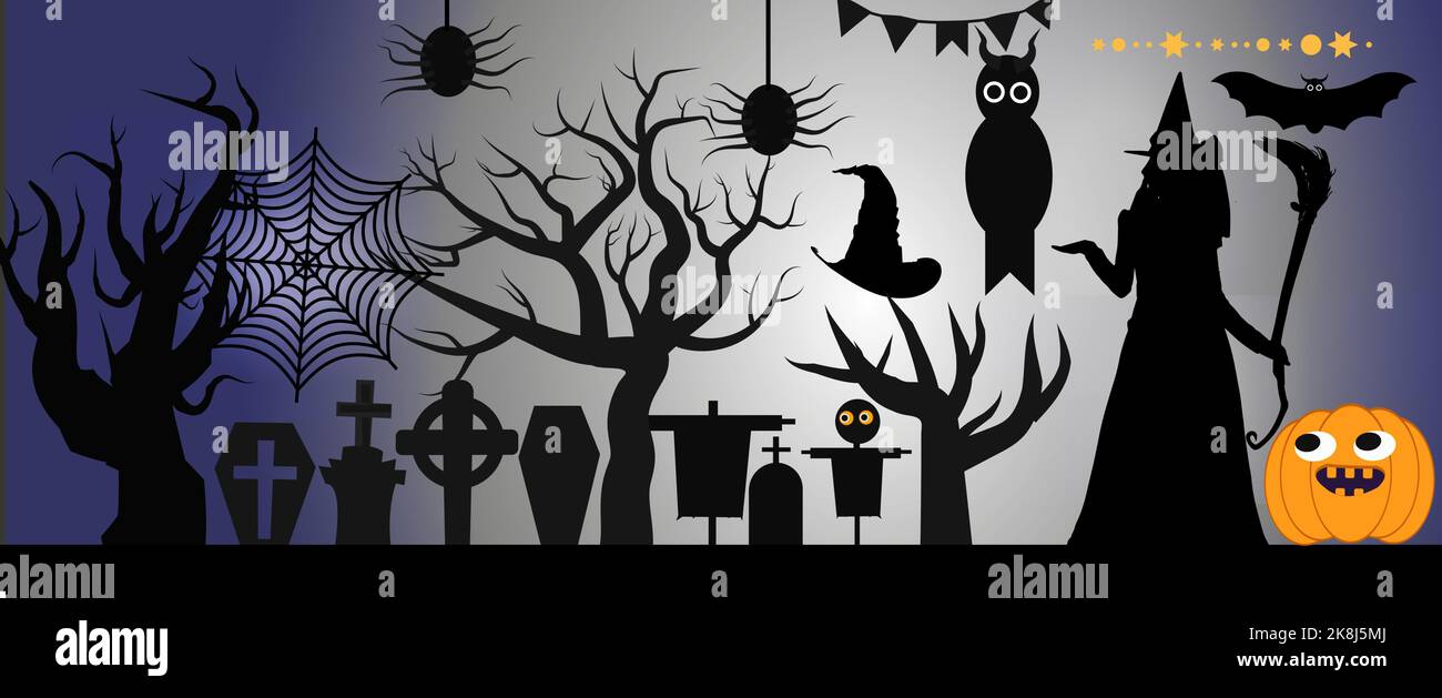 Cartoon witch house hi-res stock photography and images - Alamy