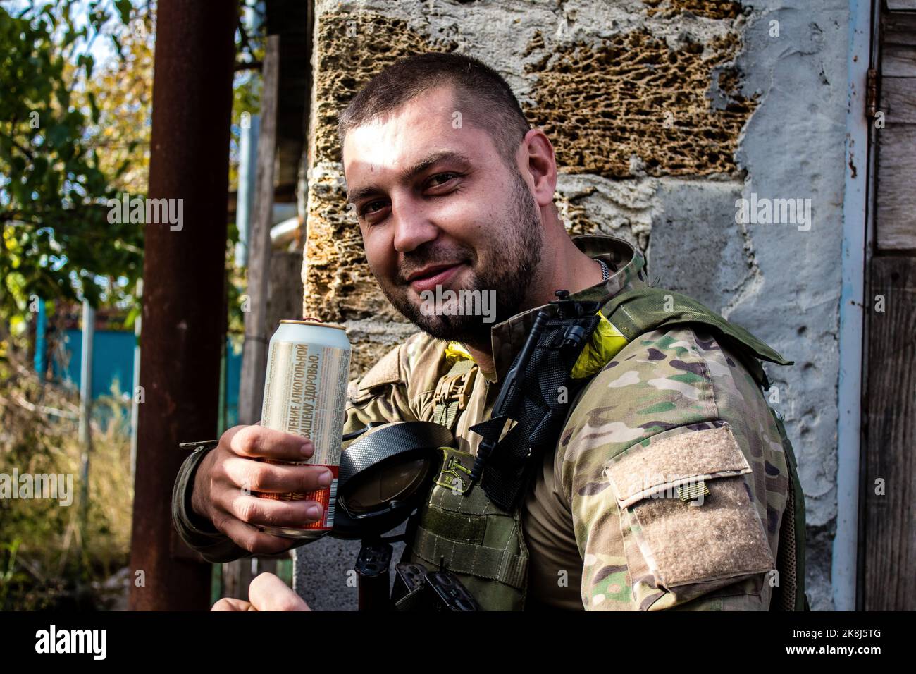 Soldiers have a resting time and enjoy before the attack, Ukrainian ...