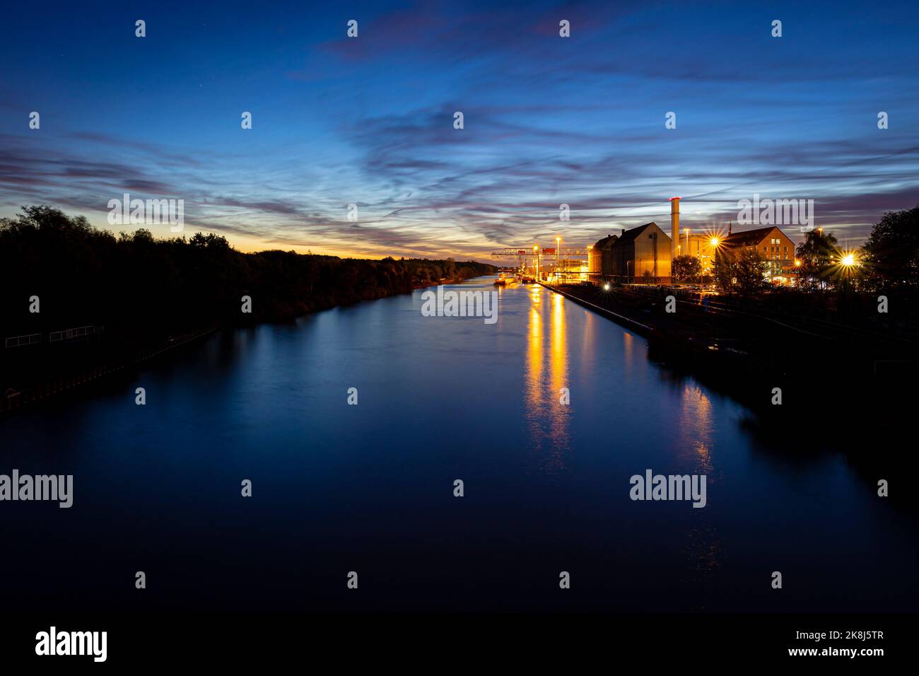 Hanover, Germany. 24th Oct, 2022. The sky above the Mittelland Canal at ...