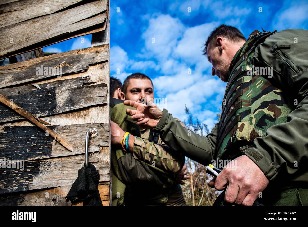 Soldiers have a resting time and enjoy before the attack, Ukrainian ...