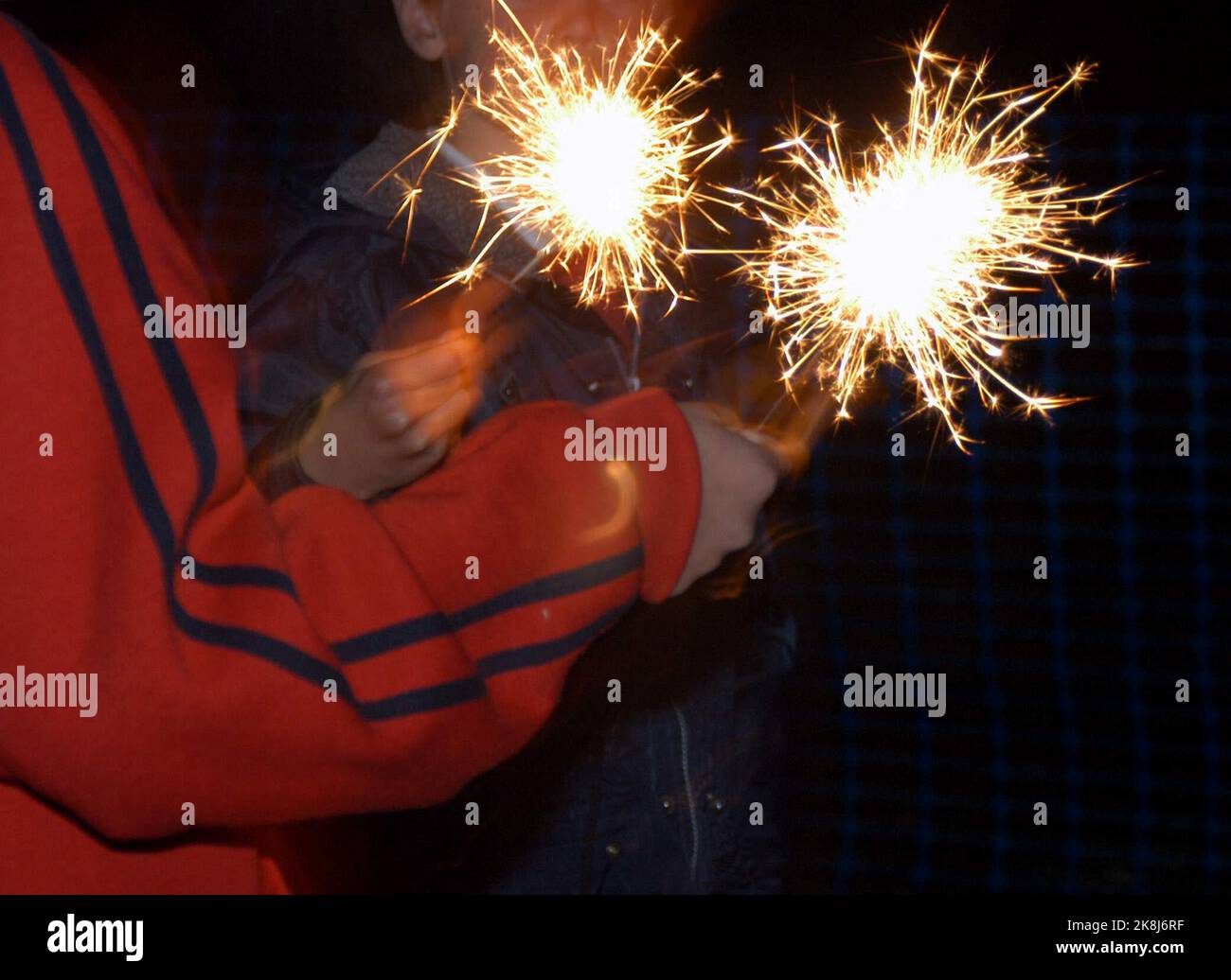 File photo dated 05/11/03 of children playing with sparklers as The ...
