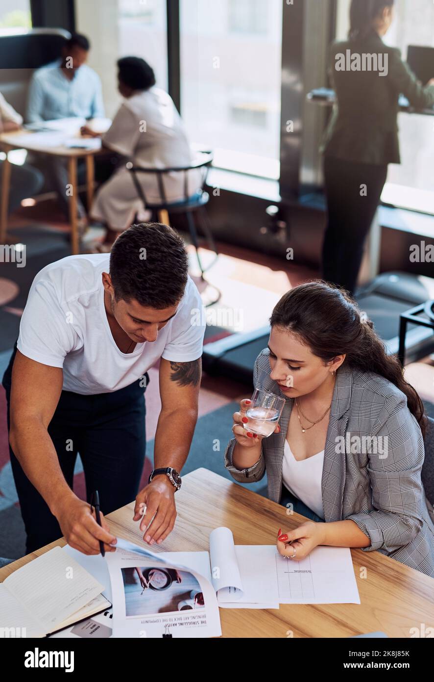 Working through a new concept for their latest project. two ...