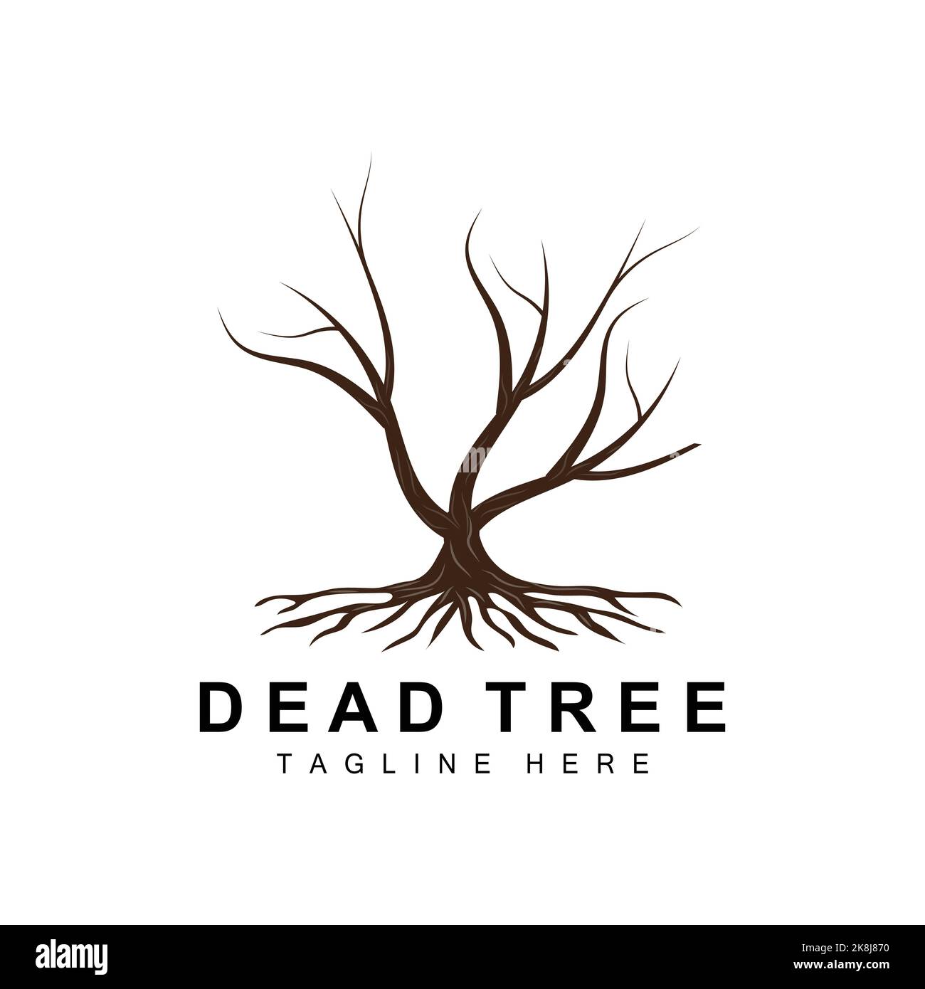 Tree Logo Design, Dead Tree Illustration, Wild Tree Cutting, Global ...