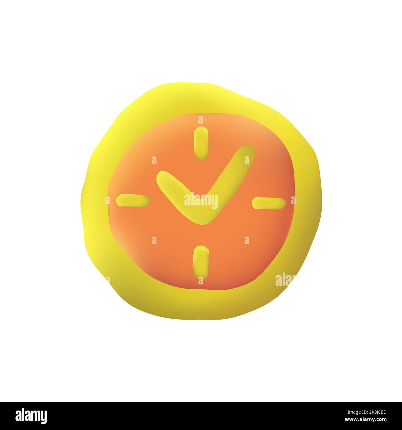 3d Clock vector icon. Concept for time and deadline. Alarm clock icon ...